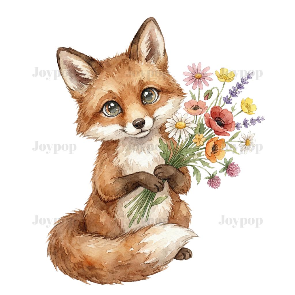 36 Woodland Animals Clipart Bundle, Forest Animal Illustrations PNG ...