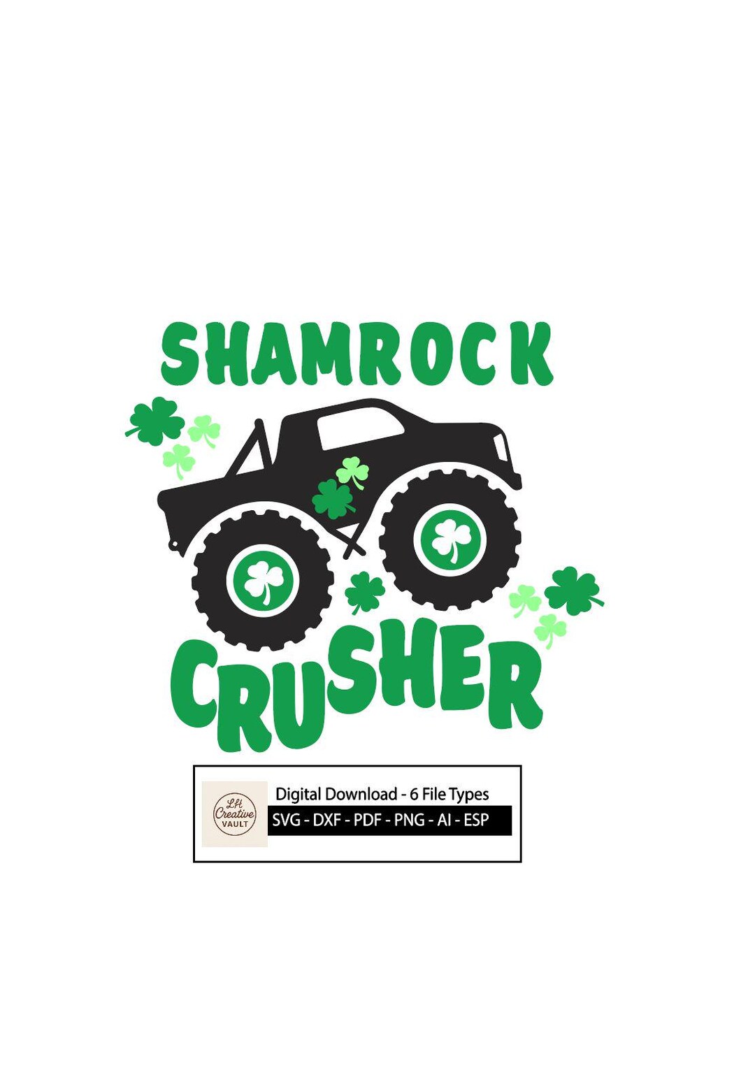 Shamrock Crusher St Patricks Day SVG | Cute St Patty Day SVG | Svg Png ...