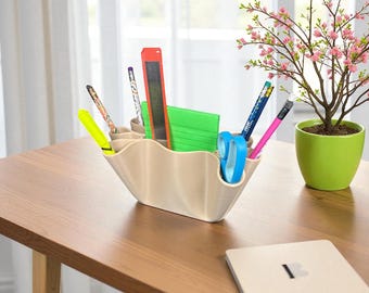 Folded Wave Desk Organizer – 3D Printed - Etsy