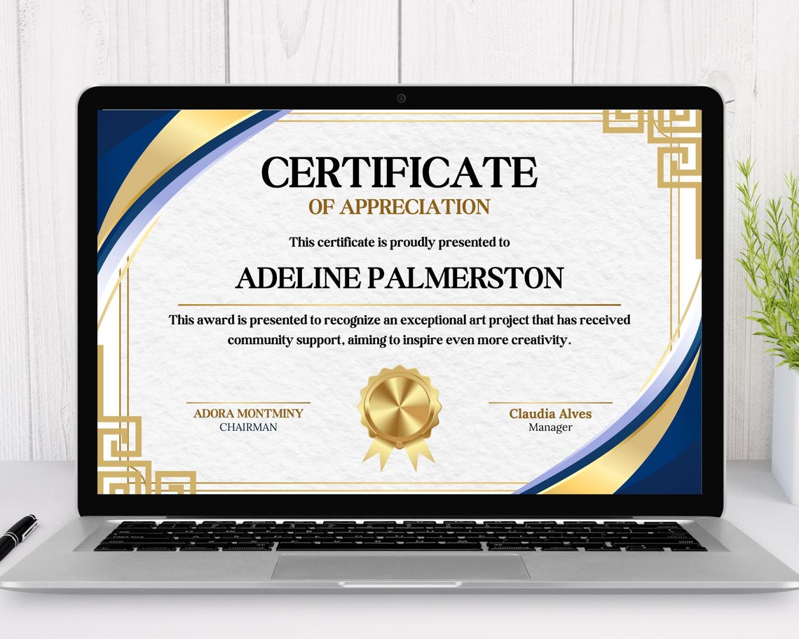 Editable Attendance Certificate of Appreciation Template, Printable ...