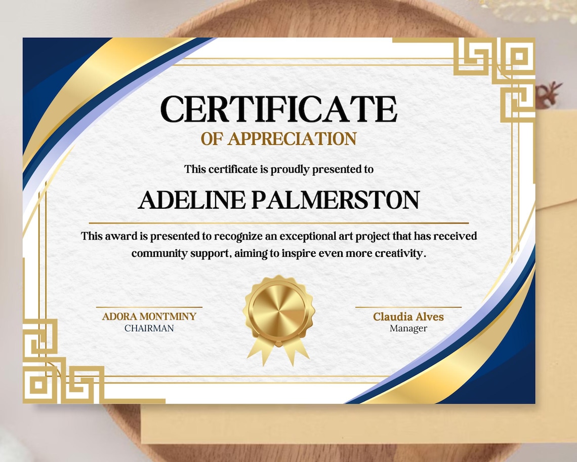 Editable Attendance Certificate of Appreciation Template, Printable ...