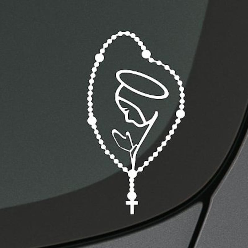 Virgin Mary Gold Stickers - Etsy