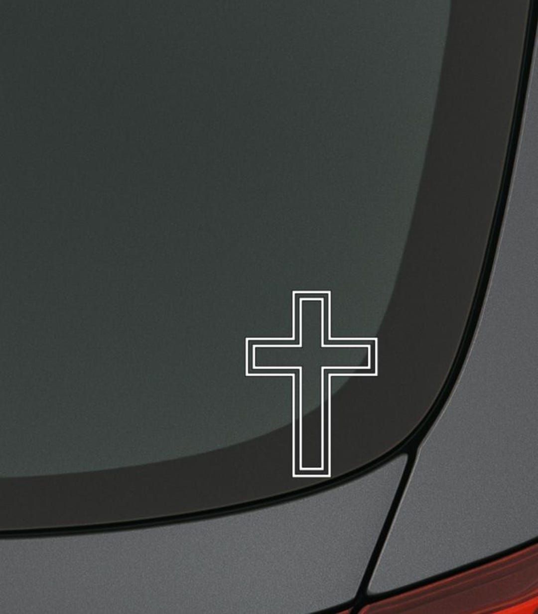 Outline Cross Car Decal: Religious Christian Symbol - Etsy