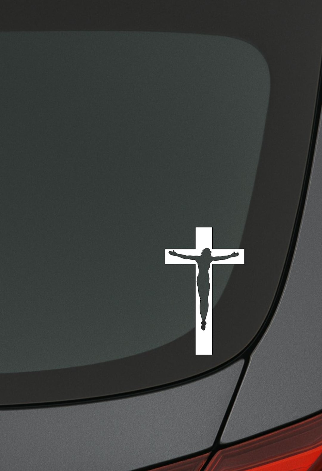 Crucifix Car Decal: Religious Christian Catholic Vinyl Decal - Etsy