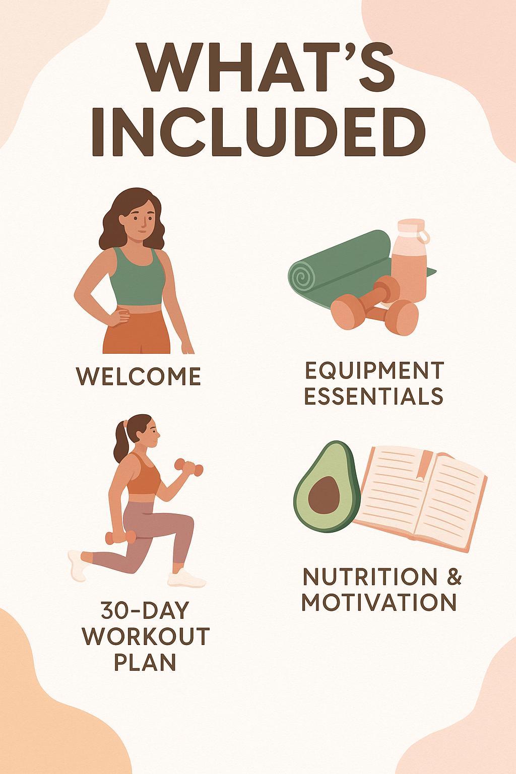 30-day Beginner Gym Guide | Printable Fitness Planner | Digital Workout ...
