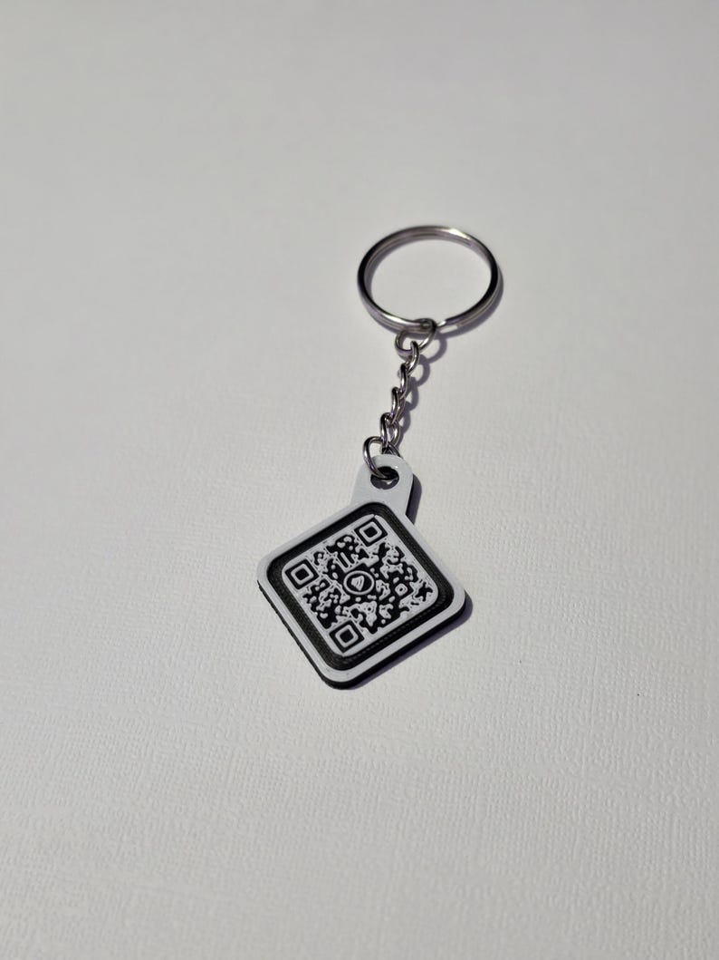 Custom NFC QR Code Keychain | Smart Tap, Personalized Logo - Etsy