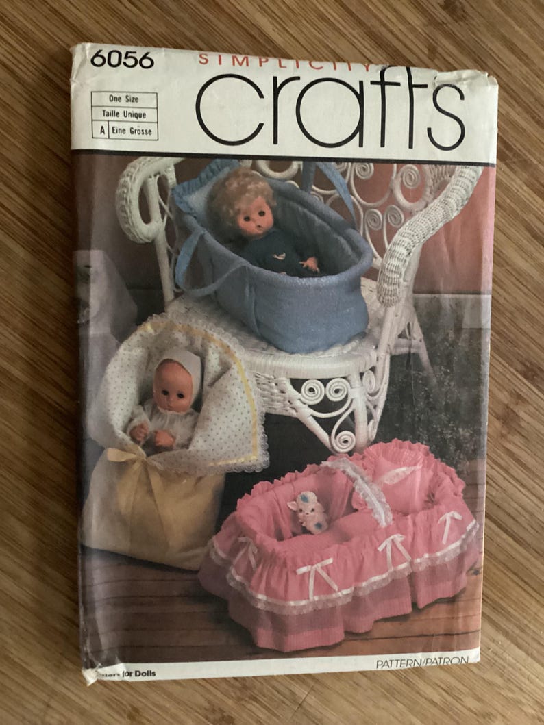 Simplicity 6056 Crafts "carriers for Baby Dolls" (one Size) - Etsy