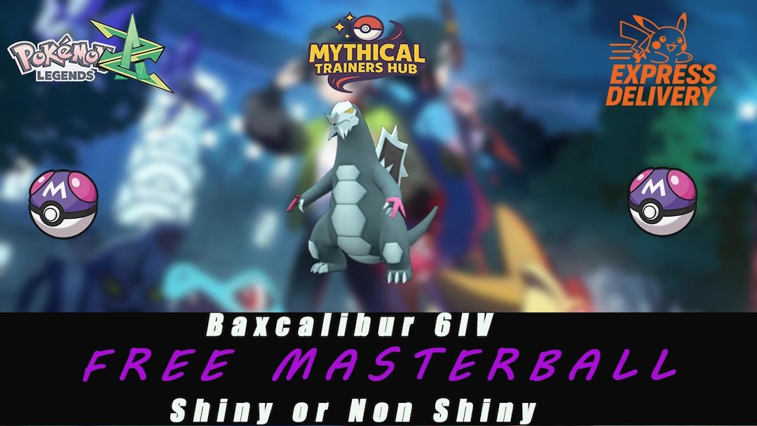 Legends Z/a-shiny Baxcalibur-express Delivery - Etsy