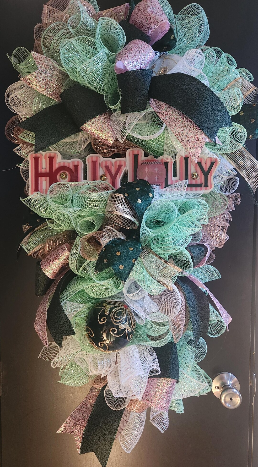 Holly Jolly Christmas Swag - Etsy