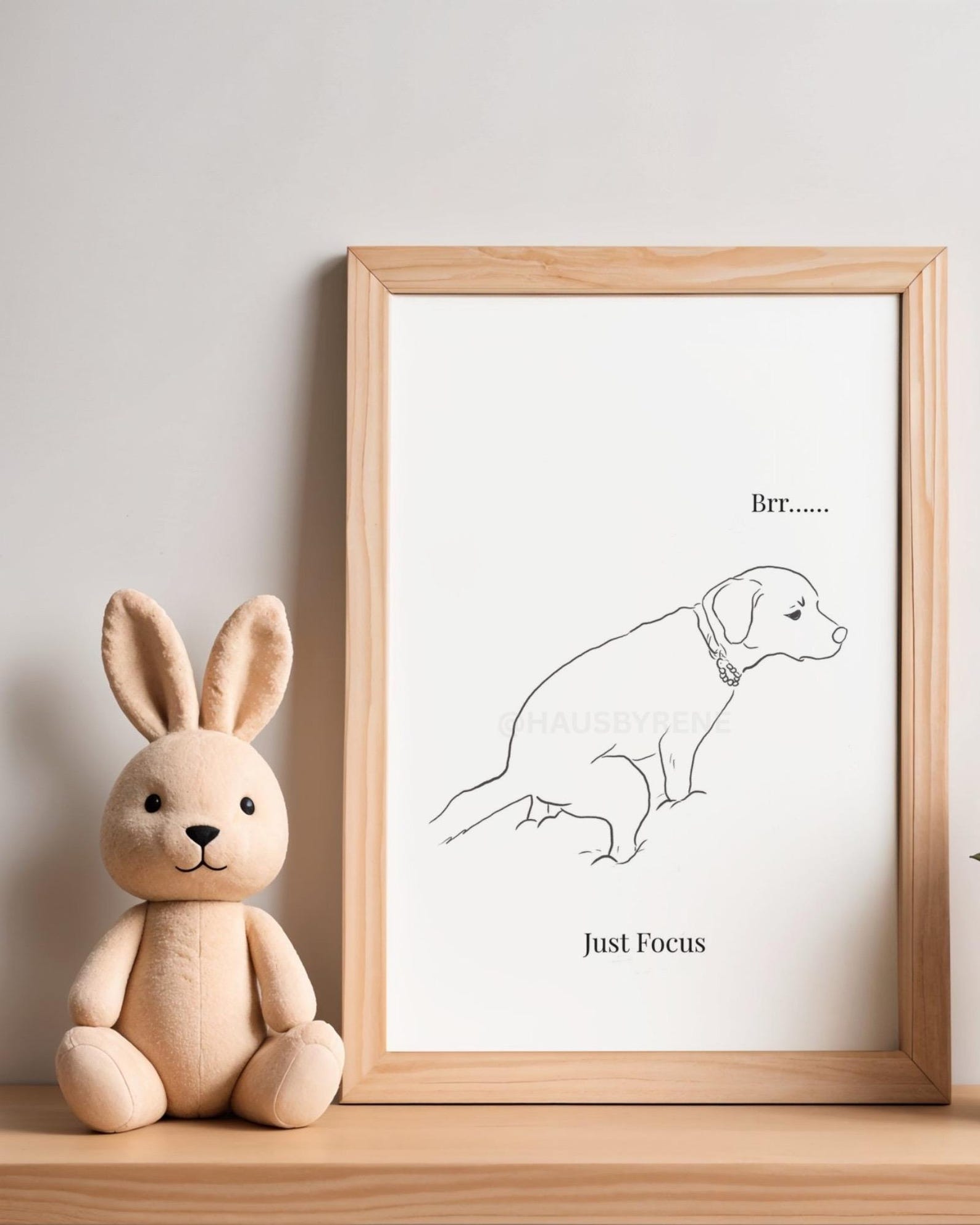 Minimal Dog Lineart Print, Funny Pet Wall Art, Digital Download - Etsy