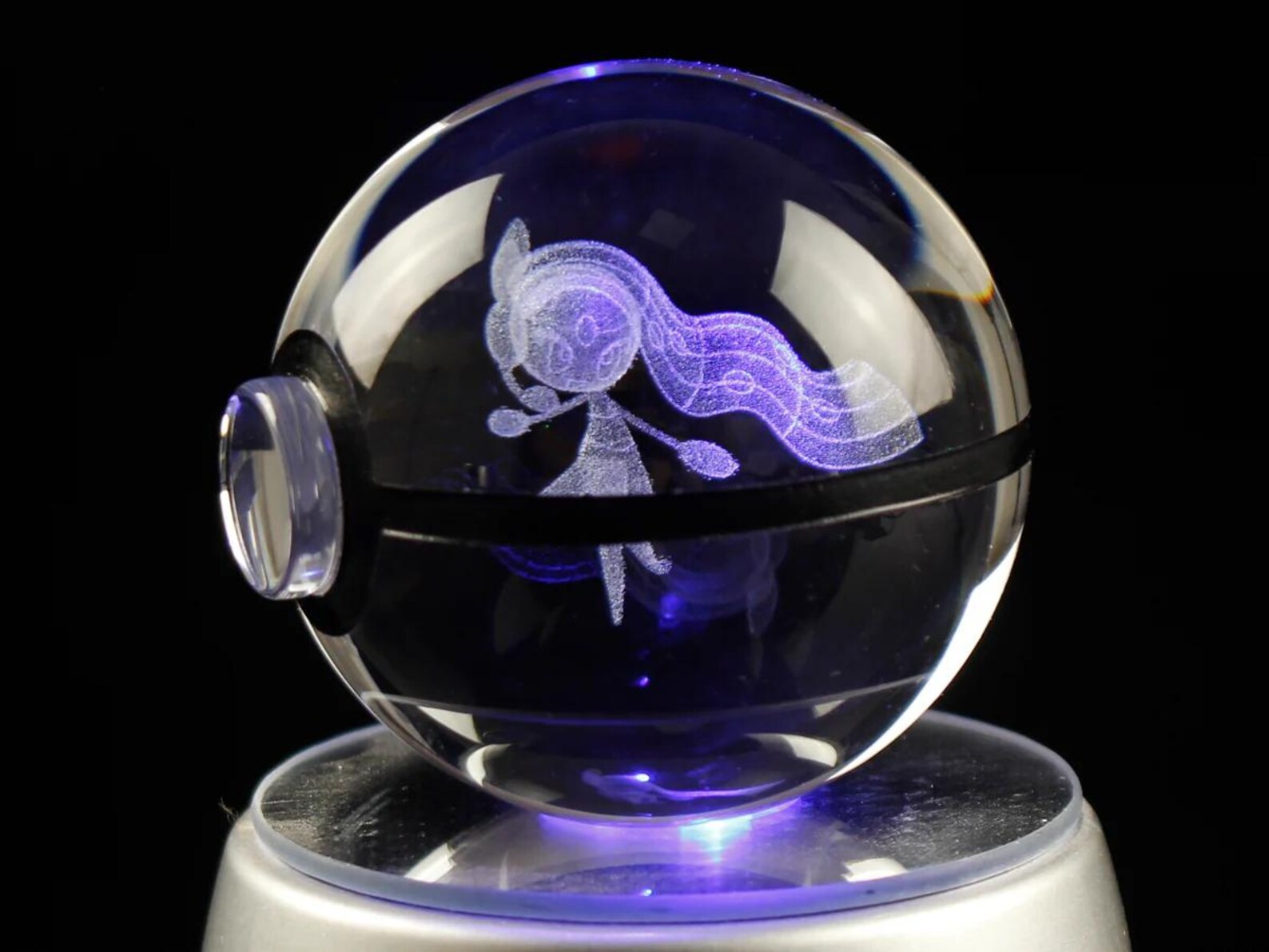 Meloetta Aria Form | Crystal Pokeball Pokemon Lamp - LED Night Light ...