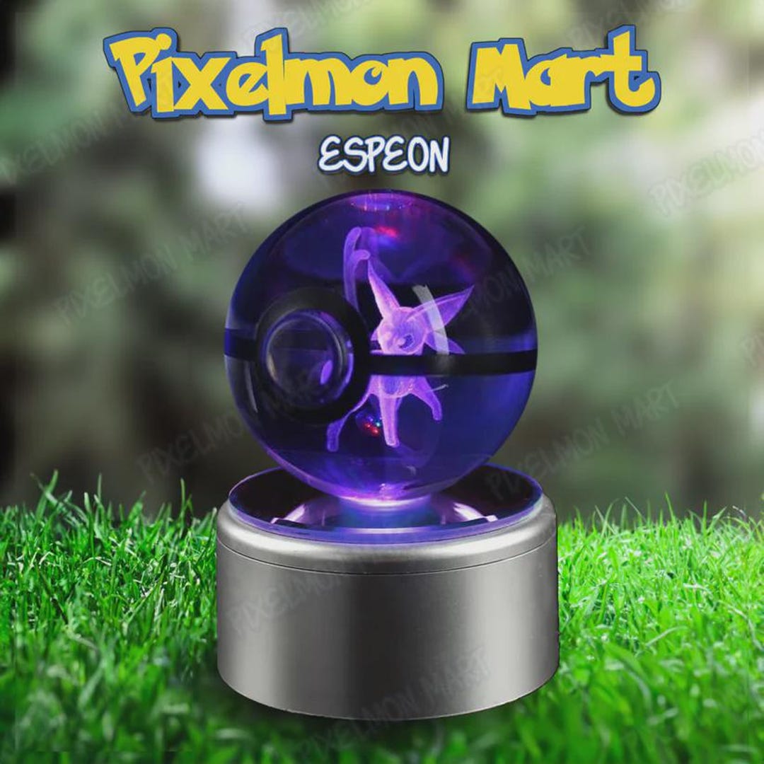 Espeon | Crystal Pokeball Pokemon Lamp - LED Night Light Display ...