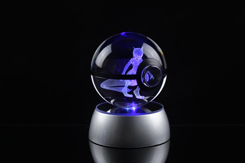Meloetta Aria Form | Crystal Pokeball Pokemon Lamp - LED Night Light ...