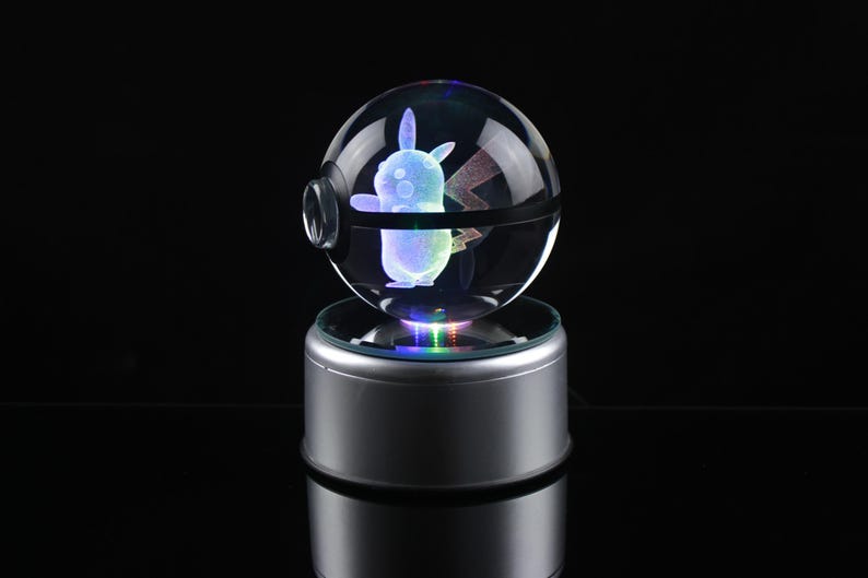 Mega Charizard Y | Crystal Pokeball Pokemon Lamp - LED Night Light ...