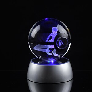 Chandelure | Crystal Pokeball Pokemon Lamp - LED Night Light Display ...