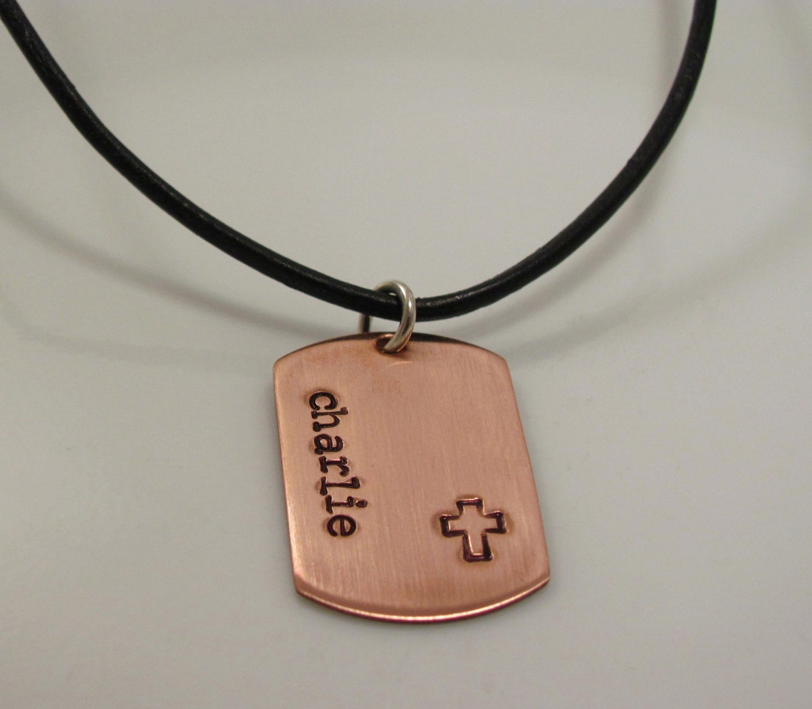 Boys Christian Gift MINI DOG TAG Personalized-hand Stamped - Etsy