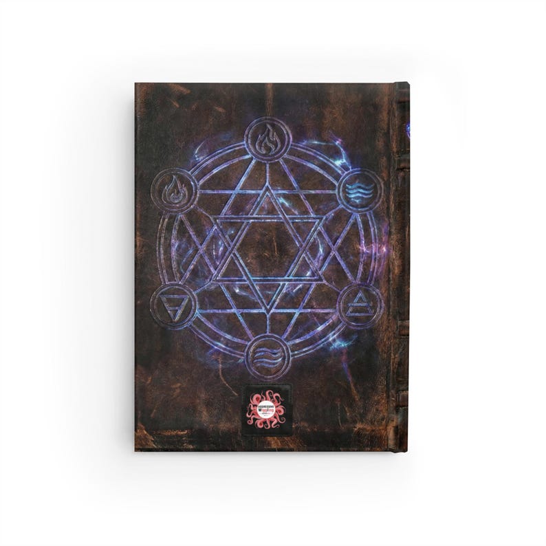 Grimoire of the Arcane Journal | Ruled Notebook, Magic Spellbook Cover - Etsy