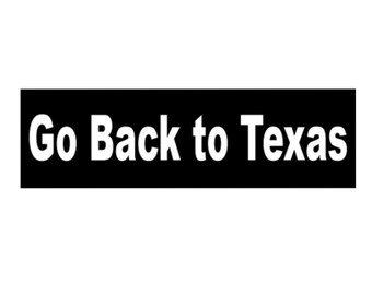 Texas Bumper Sticker - Etsy