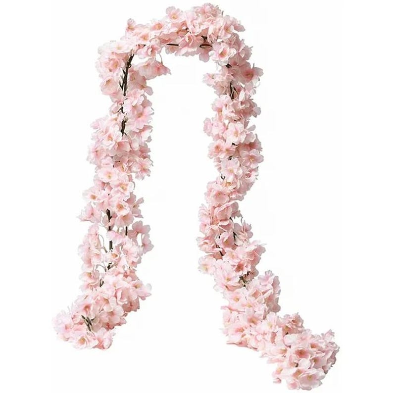 180cm Artificial Sakura Flower Vine – Fake Cherry Blossom Garland for ...