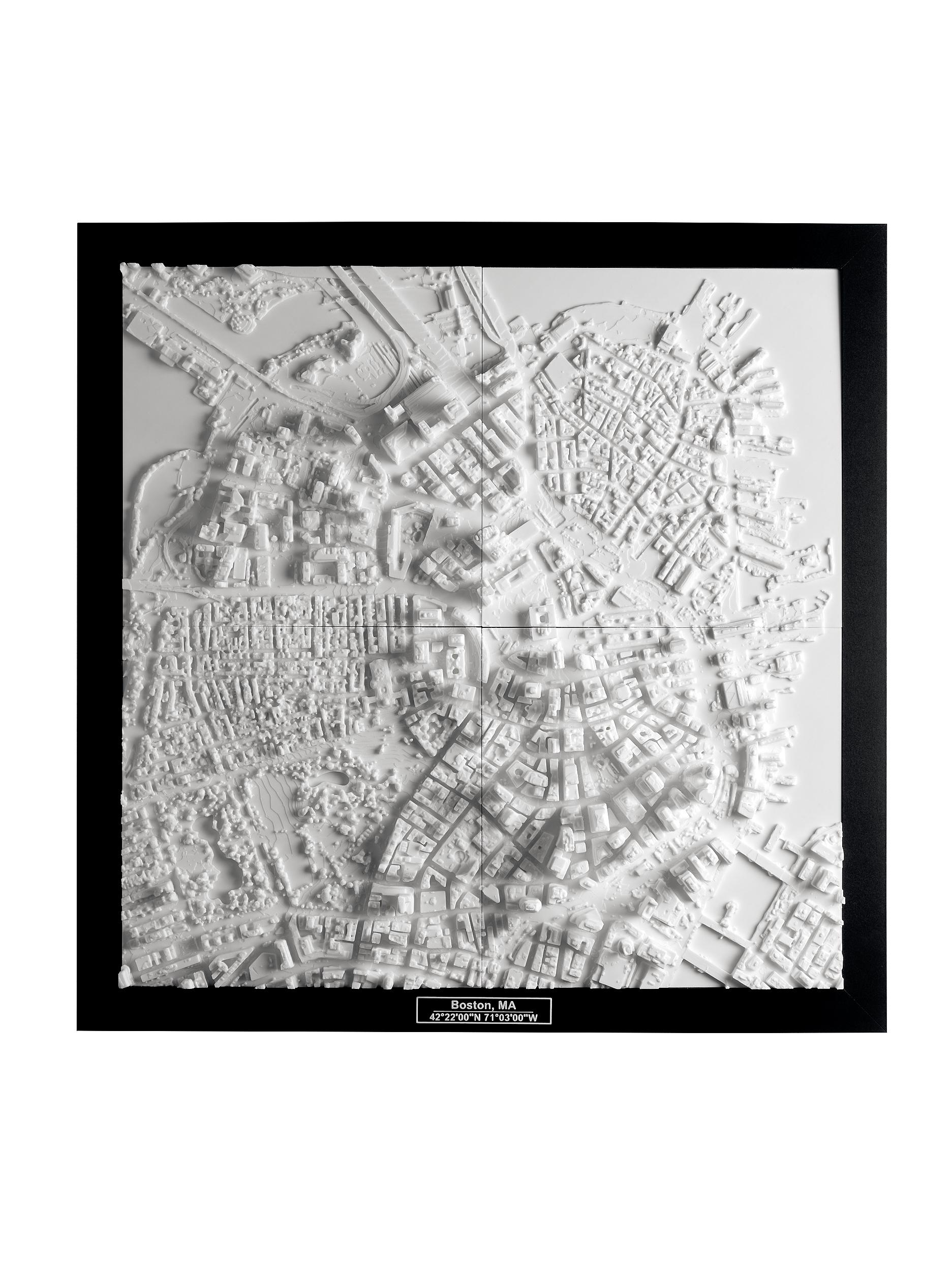 Custom 3D City Map Model Wall and Table Art Figurine - Etsy