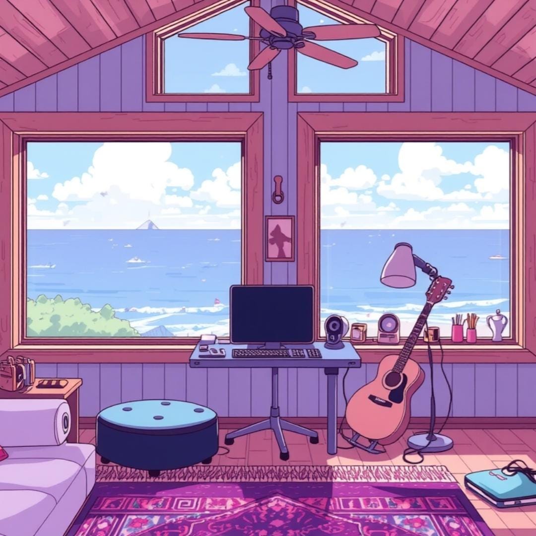 Lofi Animated Scene Vol.2 | Relaxing Loopable Music Animation | Chill ...