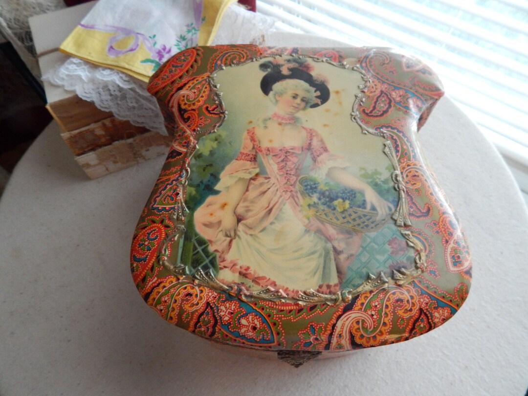 Antique Celluloid Victorian Collar Box Dresser Box Victorian - Etsy