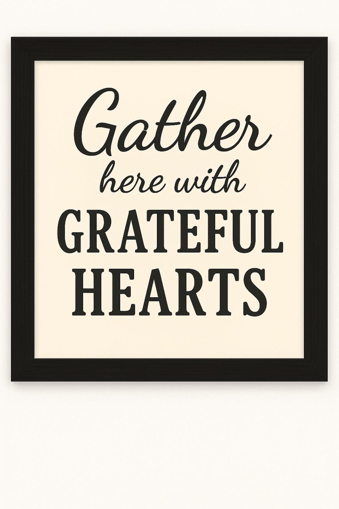 Gather Here With Grateful Hearts Fall Print (fall-harvest Style) - Etsy