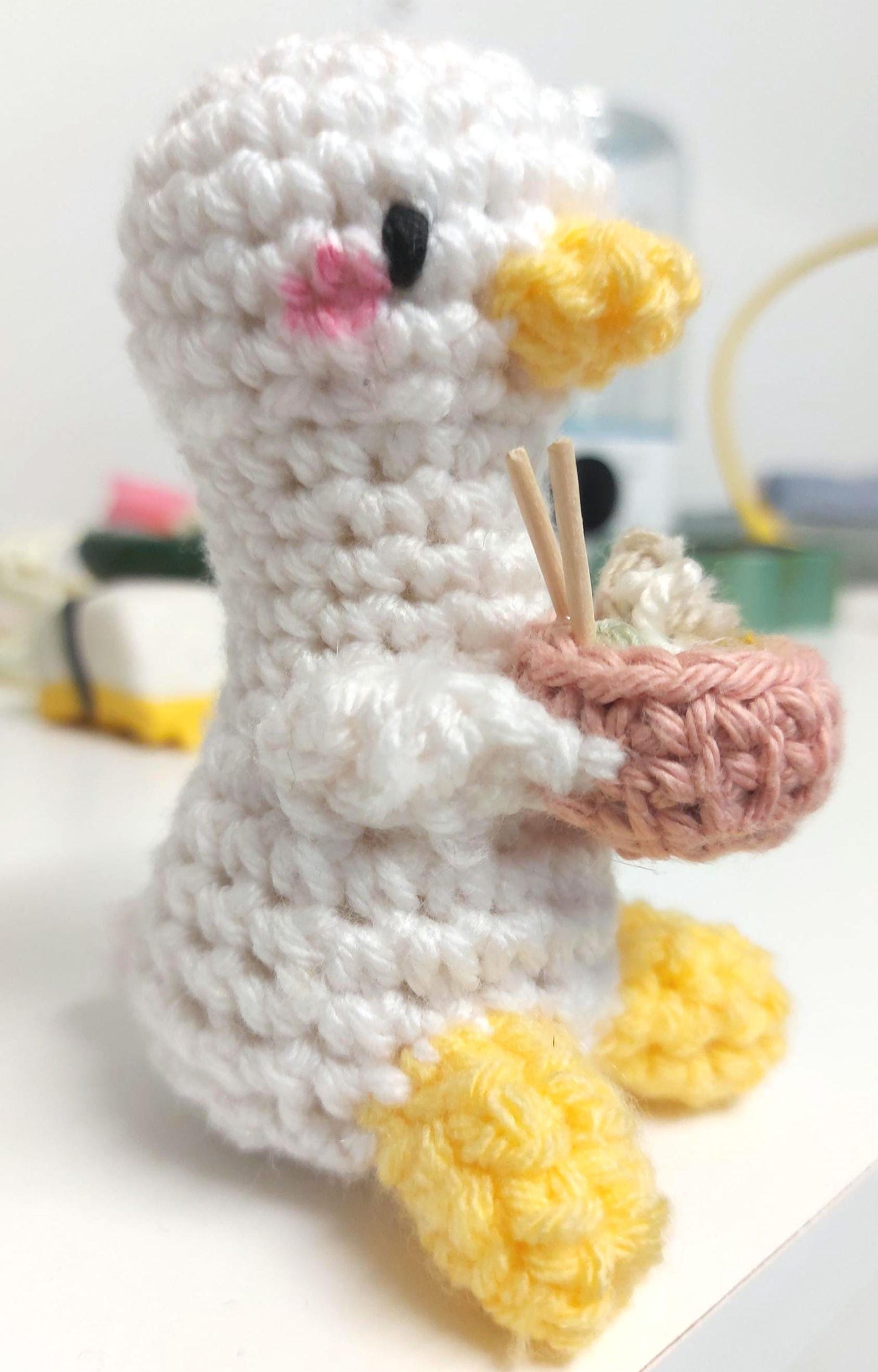Amigurumi Goose Plushie | Handmade Crochet Goose Toy | Cute Kawaii ...