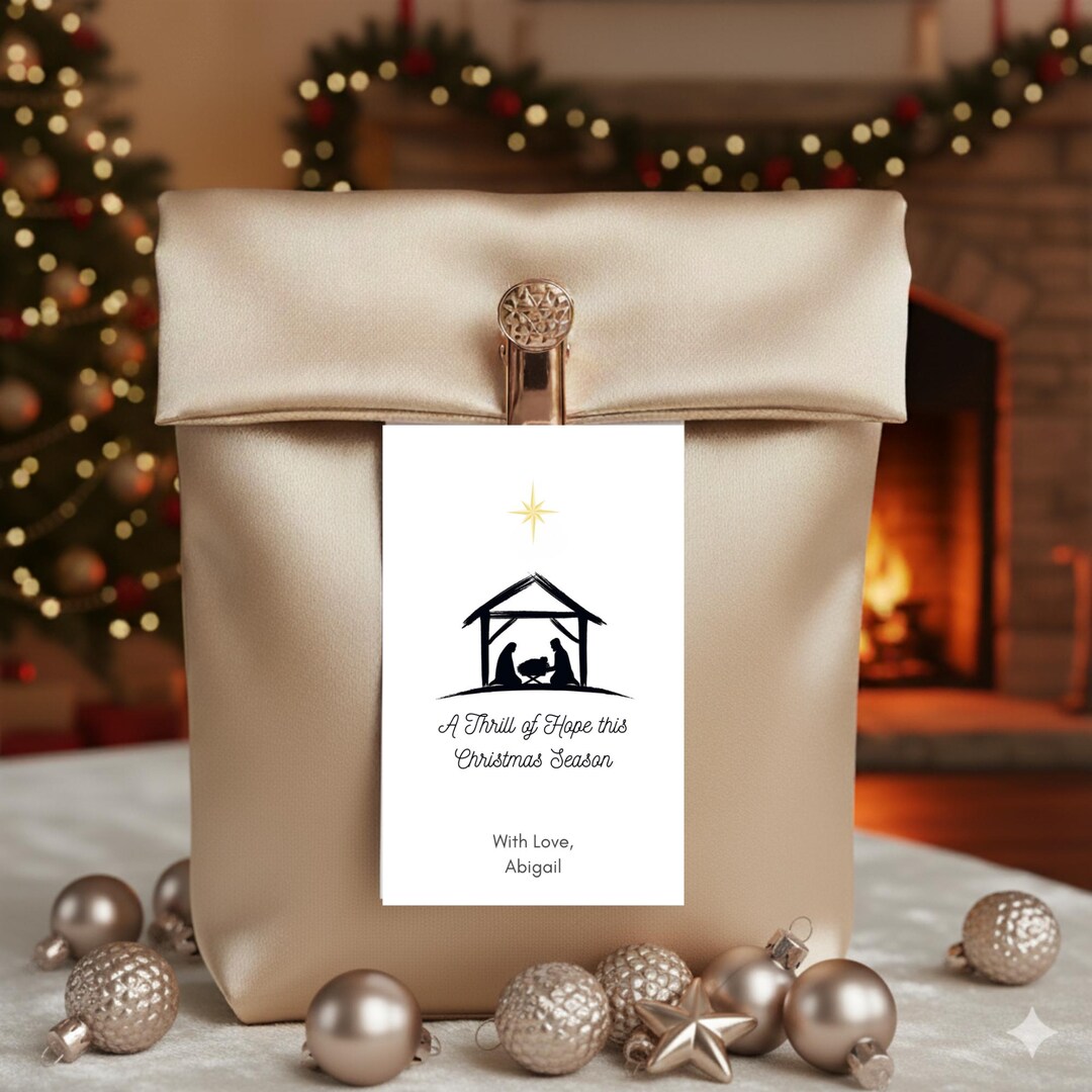 Thrill of Hope- Christmas Gift Tag - Etsy