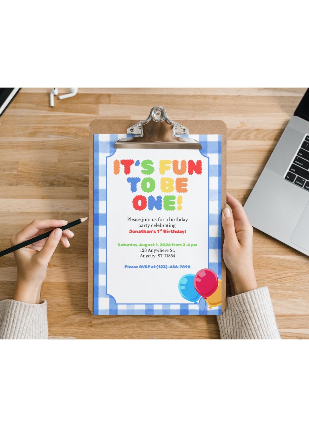 It's Fun to Be One Birthday Invitation - Etsy