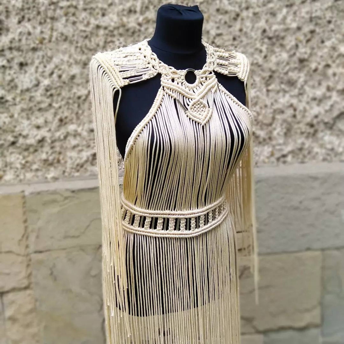 Macrame Dress, Macrame Beach Dress, Macrame Festival Dress, Macrame ...