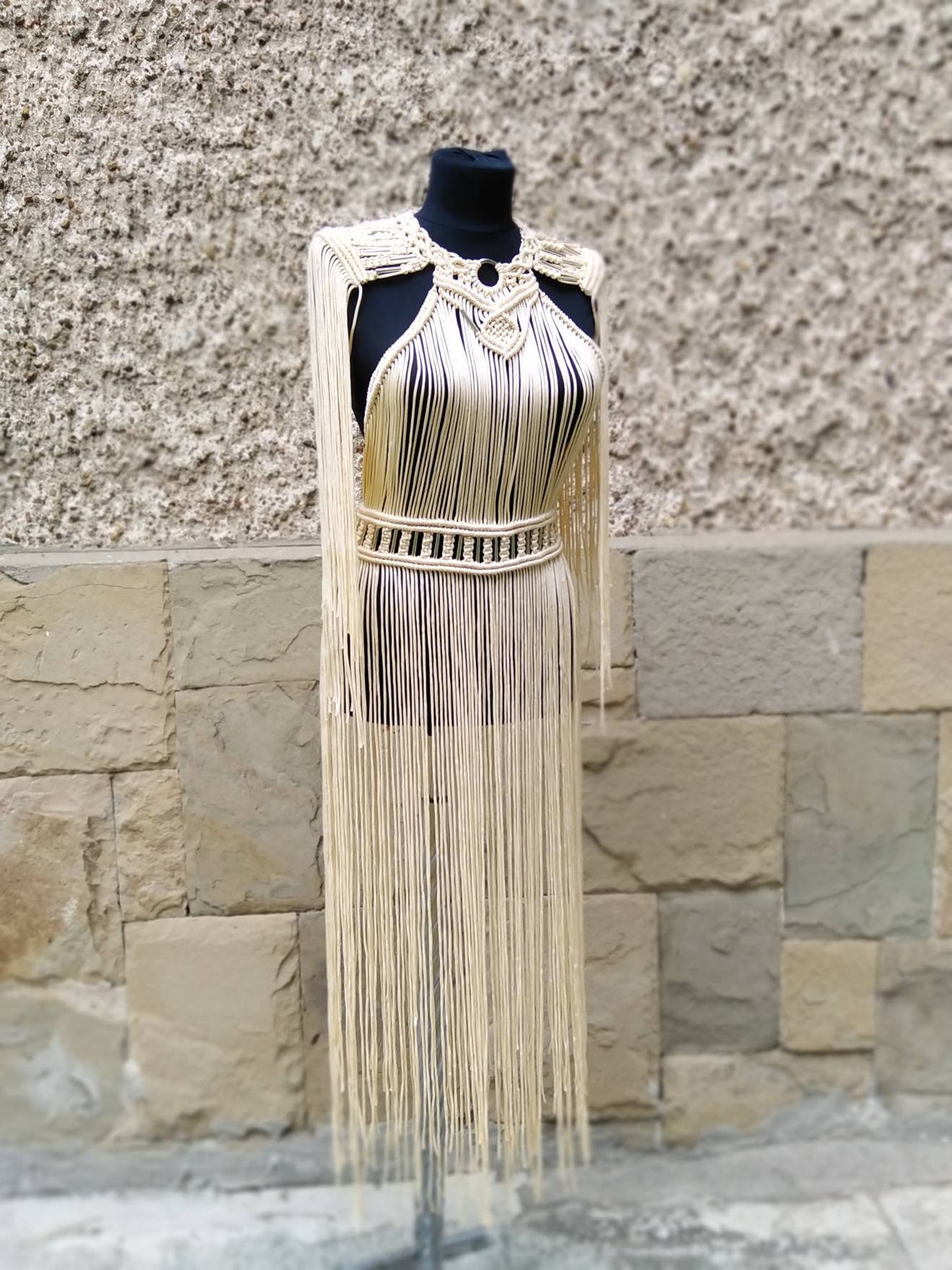 Macrame Dress, Macrame Beach Dress, Macrame Festival Dress, Macrame ...