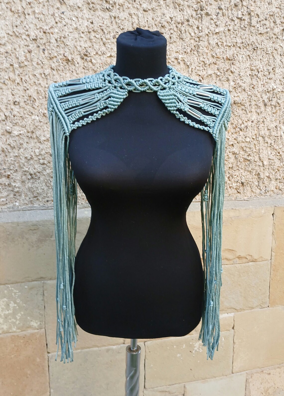 Macrame Shoulder Accessories, Festival Outfit, Party Clothing, Macrame ...