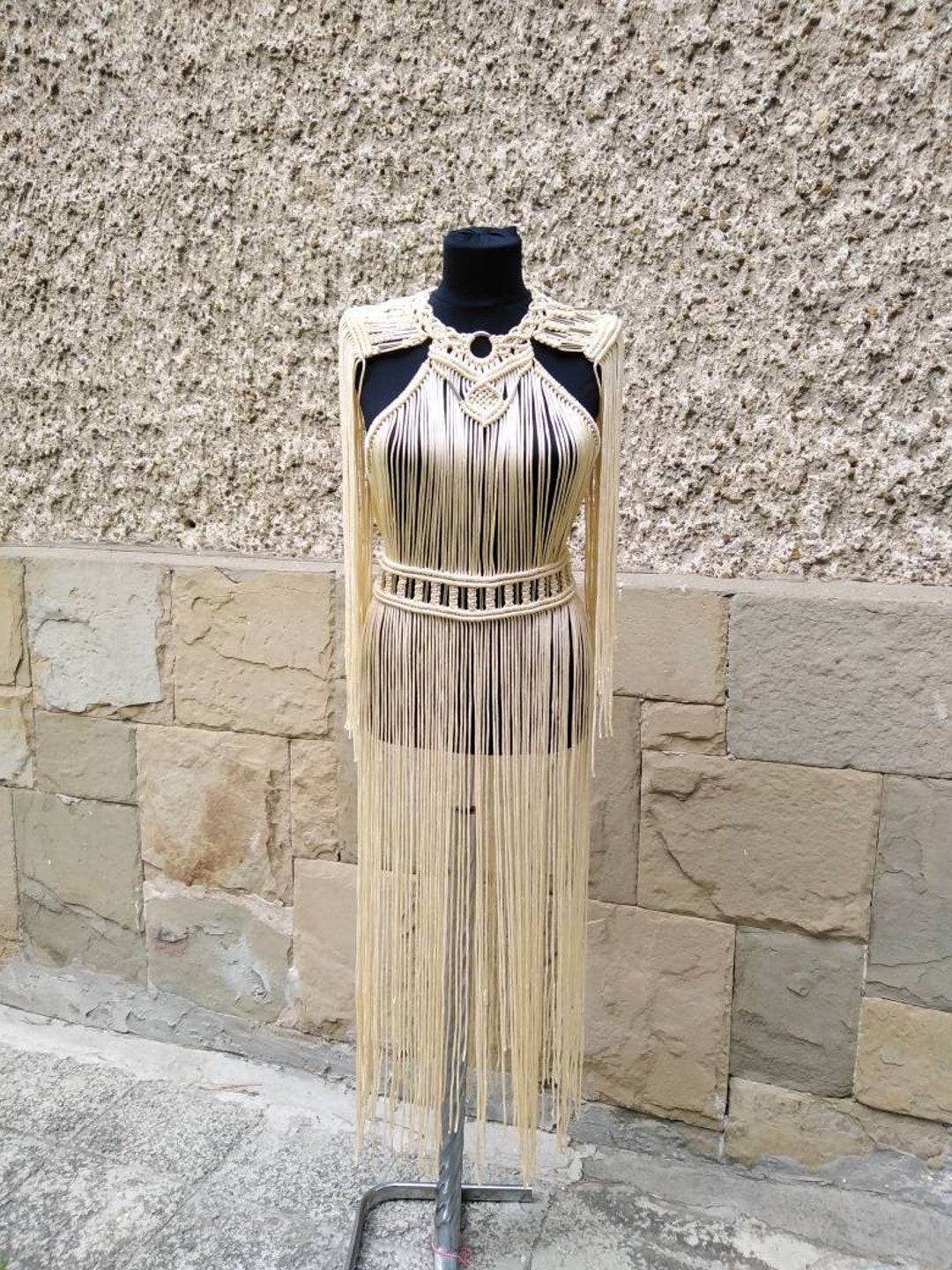 Macrame Dress, Macrame Beach Dress, Macrame Festival Dress, Macrame ...