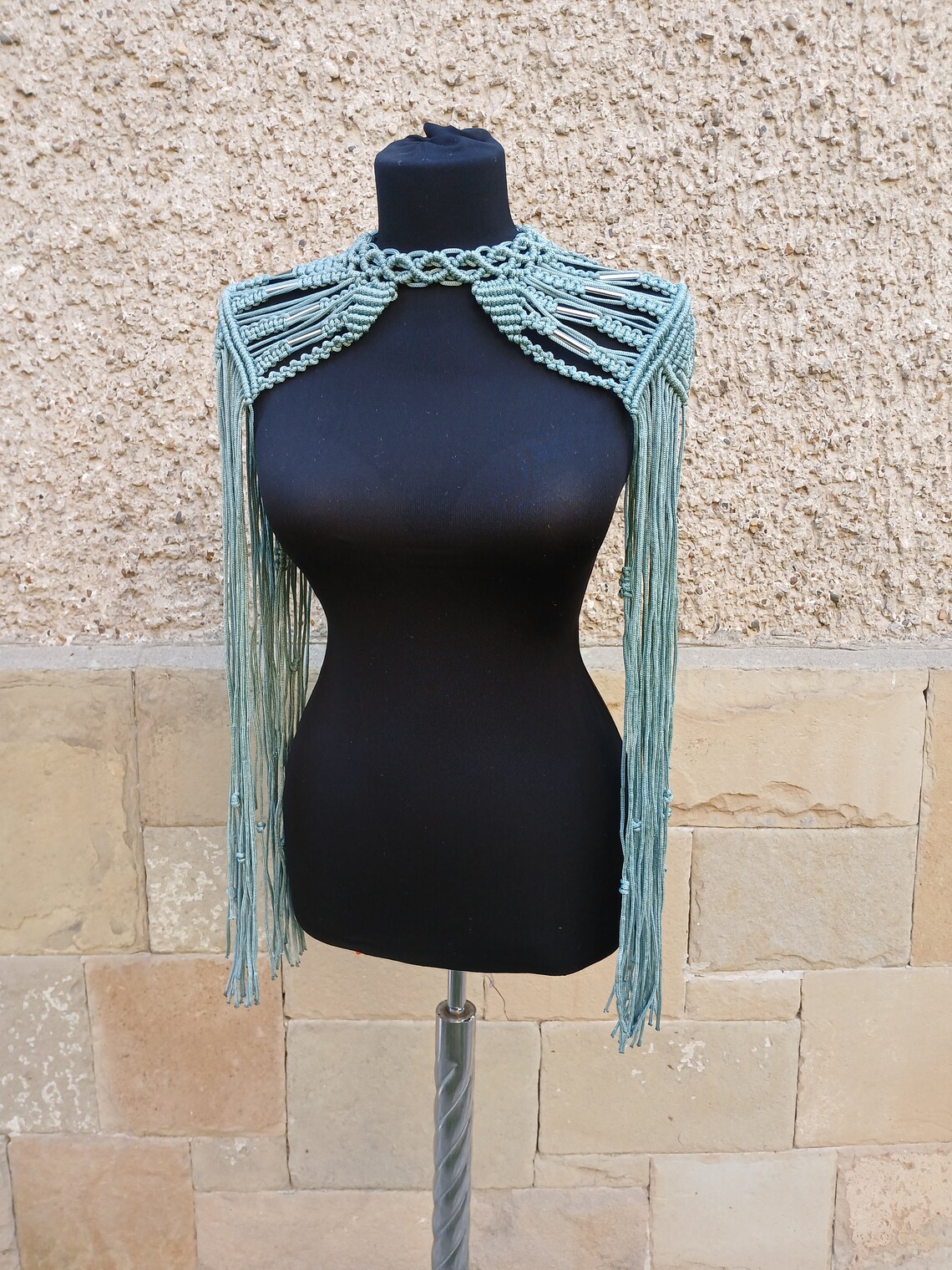 Macrame Shoulder Accessories, Festival Outfit, Party Clothing, Macrame ...