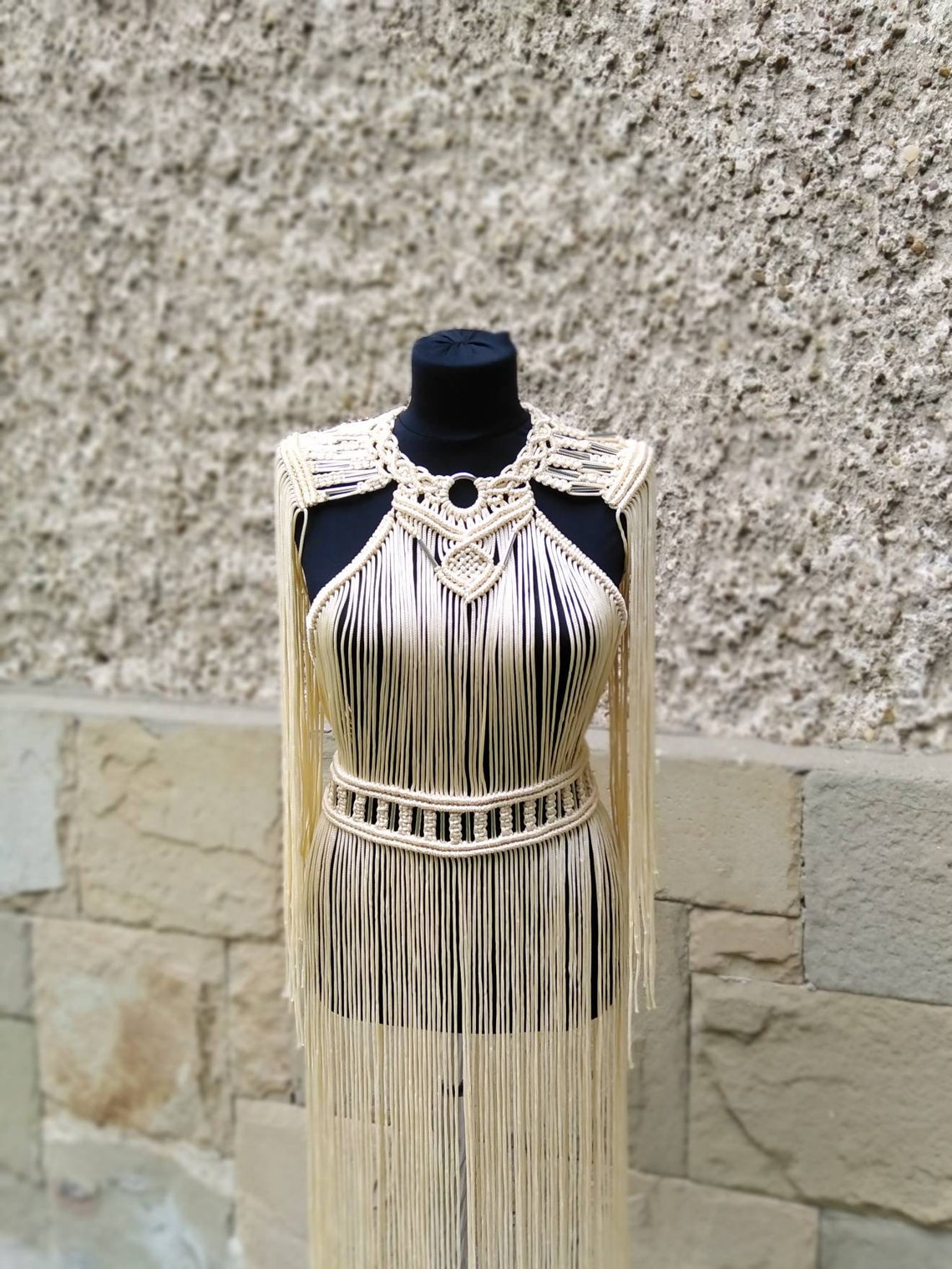 Macrame Dress, Macrame Beach Dress, Macrame Festival Dress, Macrame ...