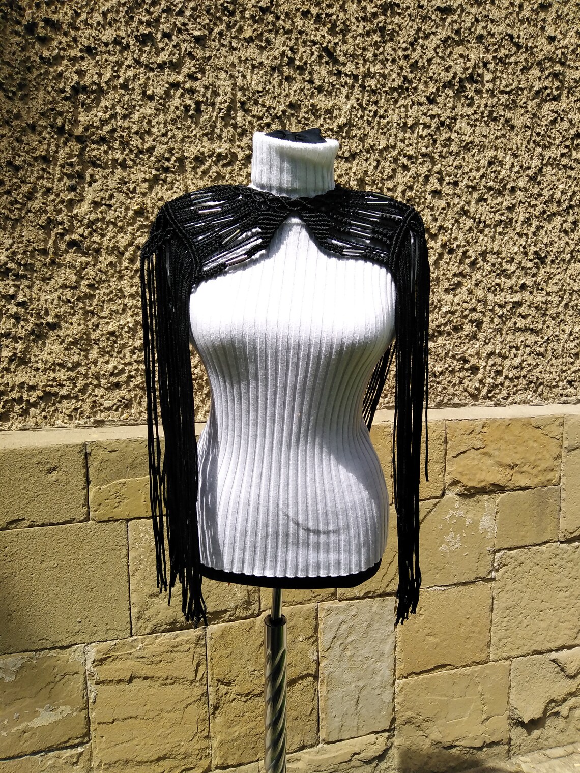 Macrame Shoulder, Macrame Festival Costume, Macrame Tassel, Macrame ...