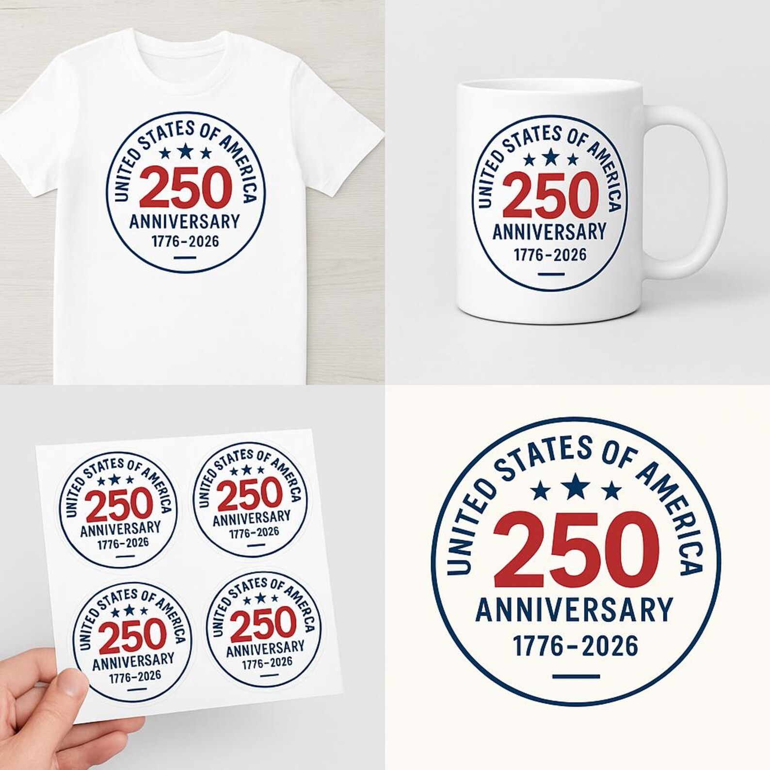 America 250th Anniversary, United States Semiquincentennial Transparent ...