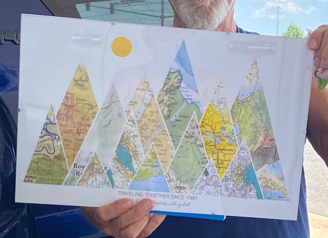 CUSTOMIZABLE MAP GIFT Diagonal Map Anniversary Gift | Etsy