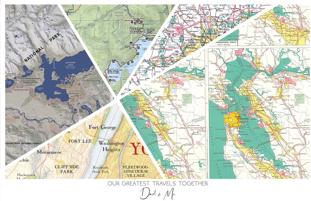 CUSTOMIZABLE MAP GIFT, Diagonal Map, Anniversary Gift, Adventure Travel ...