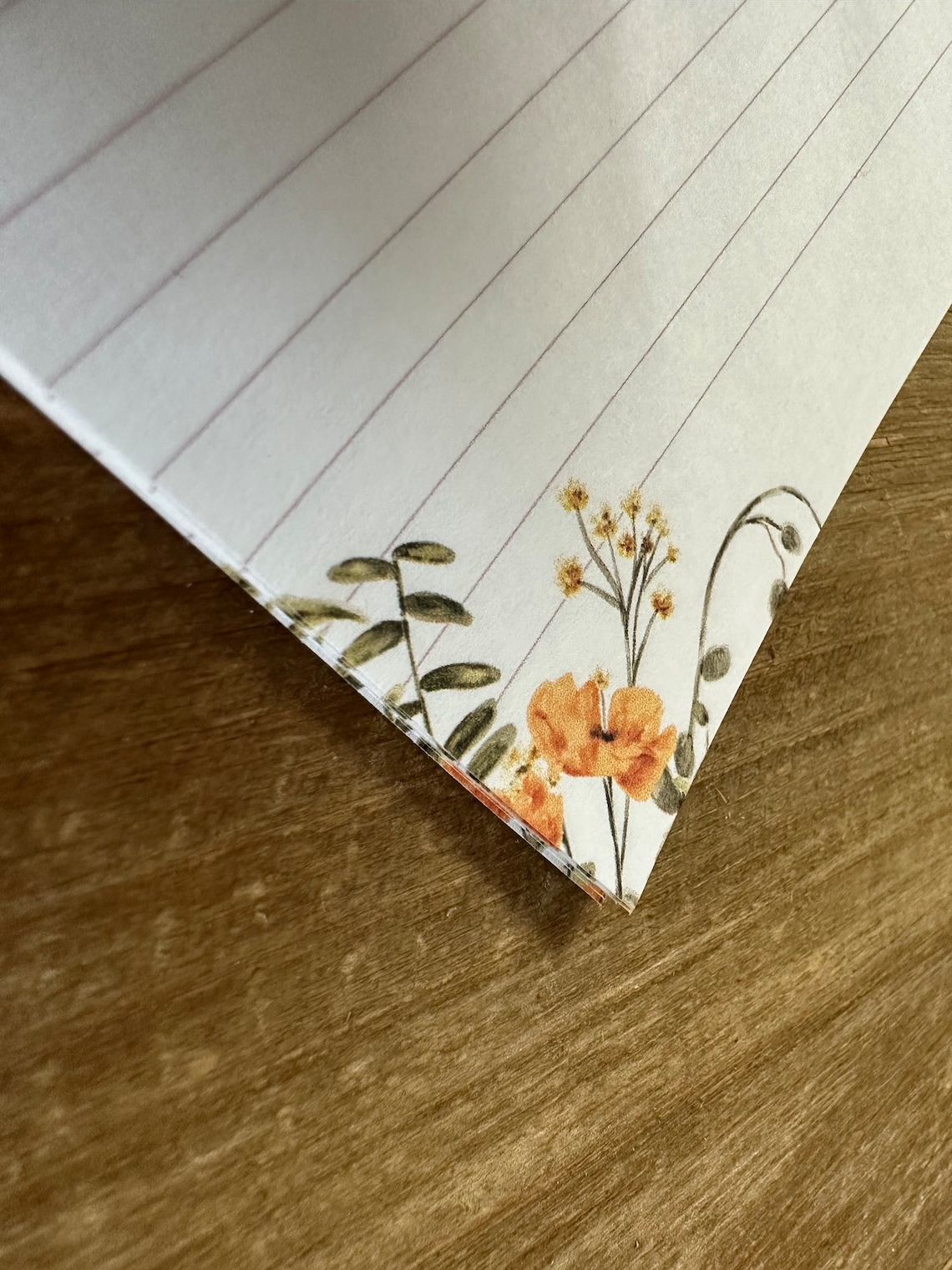 WILDFLOWERS STATIONARY PAPER, 5 X 7, Watercolor, Floral, Nature ...