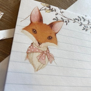 STATIONARY PAPER, 5 X 7, Watercolor, Fox, Nature, Outdoors, Journal ...