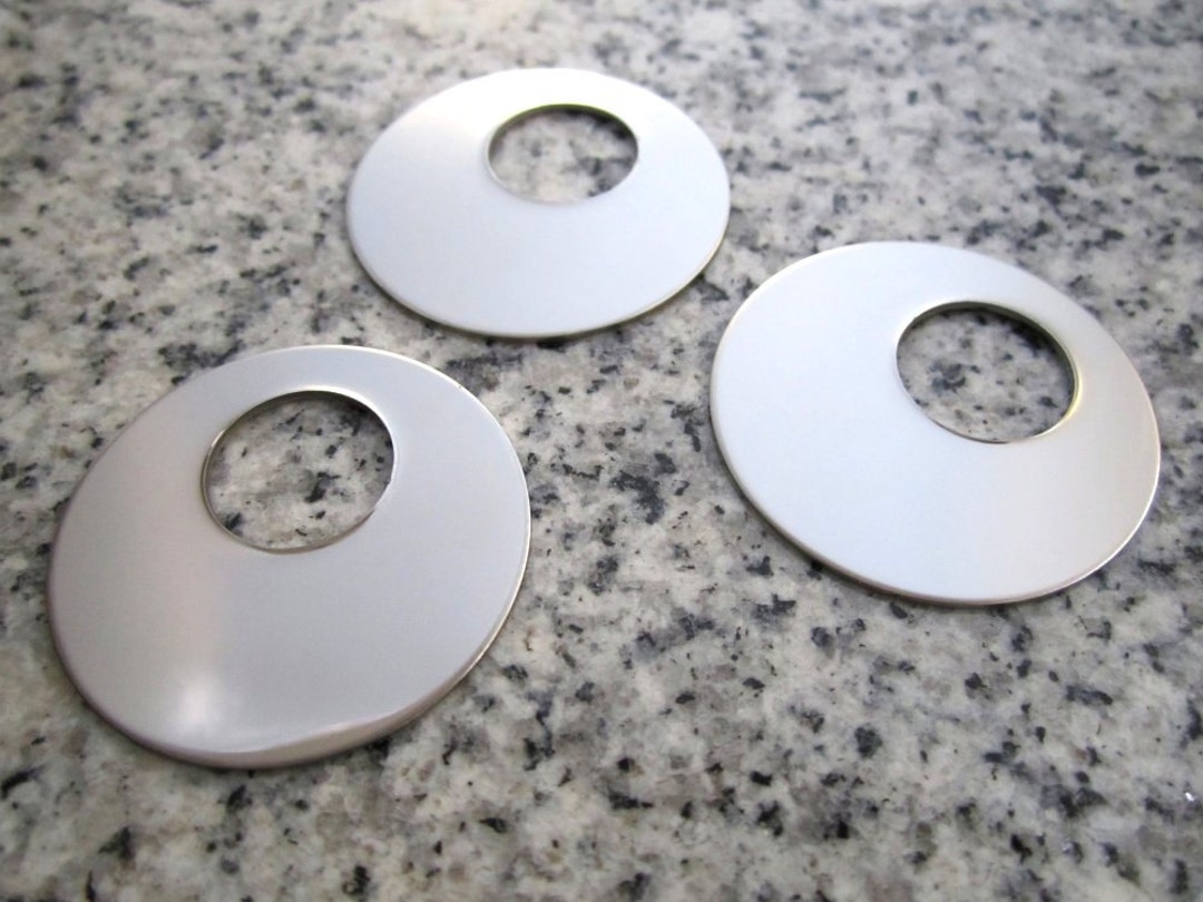 1 1/4" (32mm) Off-set Round Washer (1/2'' Hole) Stamping Blanks, 22g ...