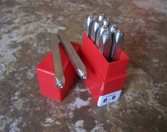 1/16" (1.5mm) Premium Quality Number Stamp Set - Great for Stainless ...