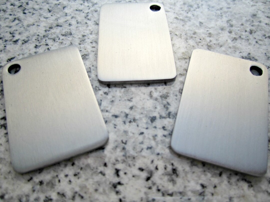 1"x1 1/2" (25mmx38mm) Rectangle W/ Rounded Corners Stamping Blanks, 2mm ...