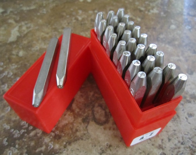 5/64" (2mm) Premium Quality Block Letter Stamp Set - Great for ...