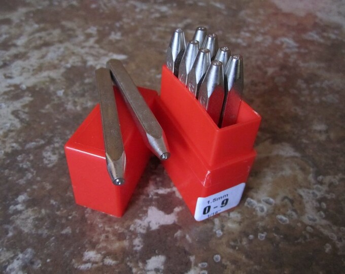 1/16" (1.5mm) Premium Quality Number Stamp Set - Great for Stainless ...