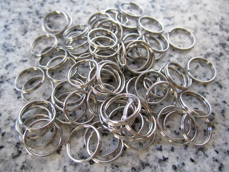 100 Qty. - 10mm OD Stainless Steel Split Rings - SR-10 - Etsy