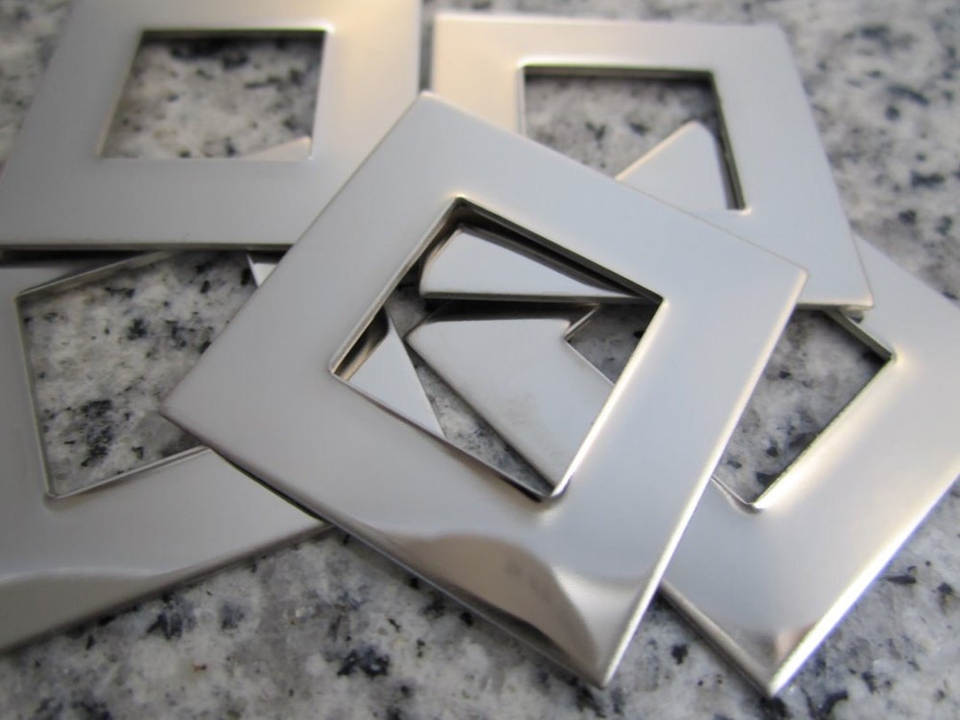 1" (25MM) Square Washer Stamping Blanks, 22g Stainless Steel - AWESOME ...
