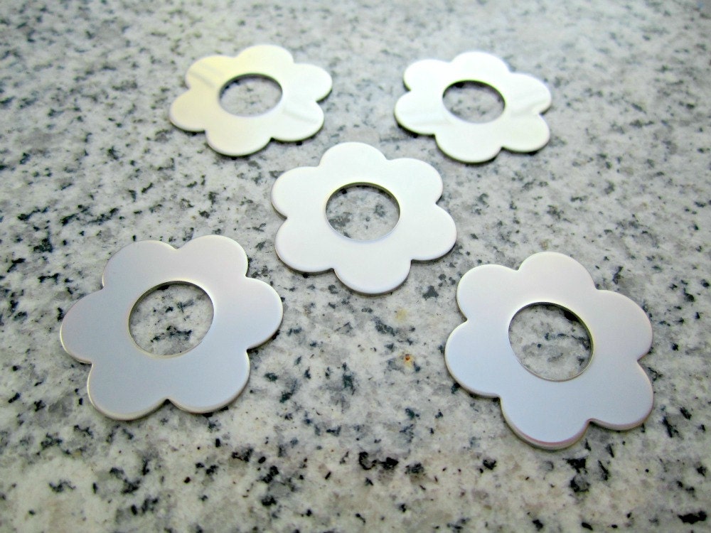 1 25mm 6 Petal Flower Washer Stamping Blanks 22g | Etsy